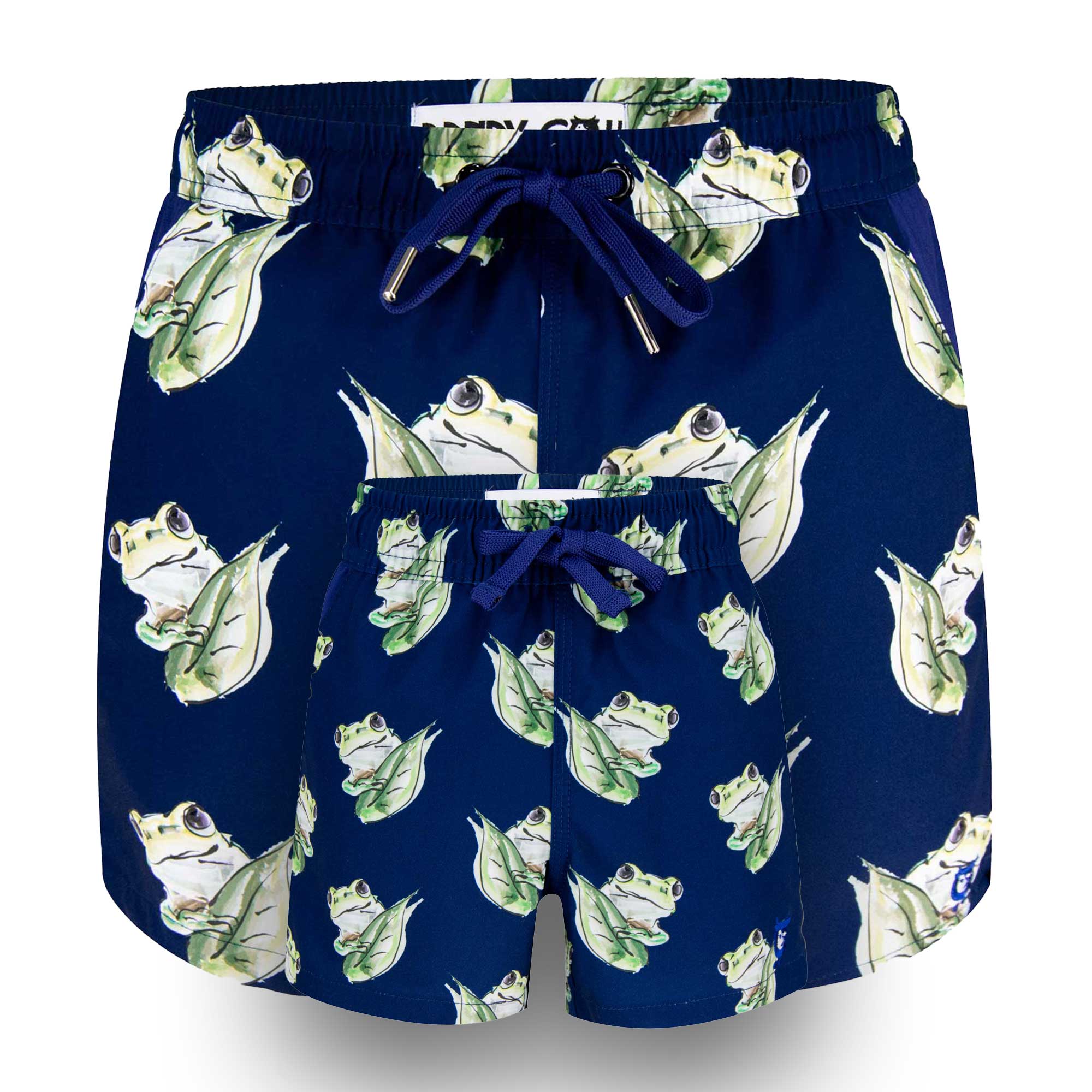 Matching Father & Son Frogs Swim Shorts with Waterproof Pocket – Randy Cow