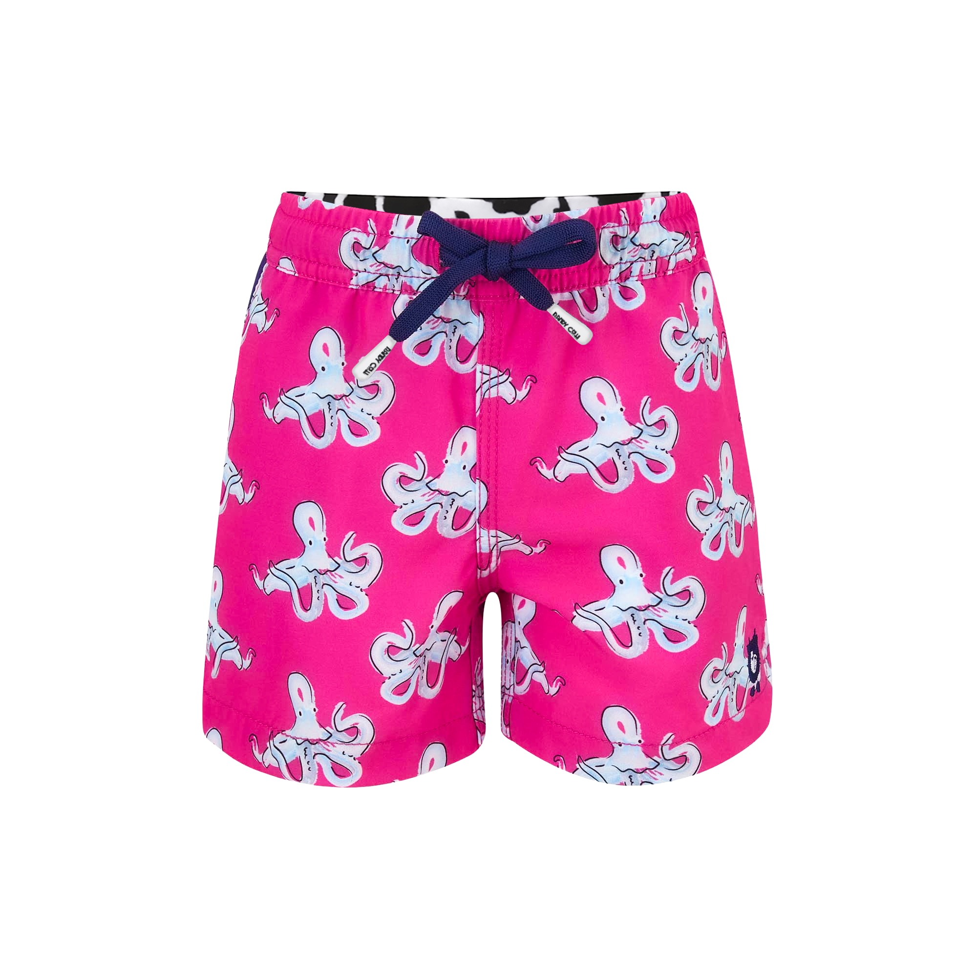 Kid's Pink Octopus Swim Shorts Trunks | Randy Cow